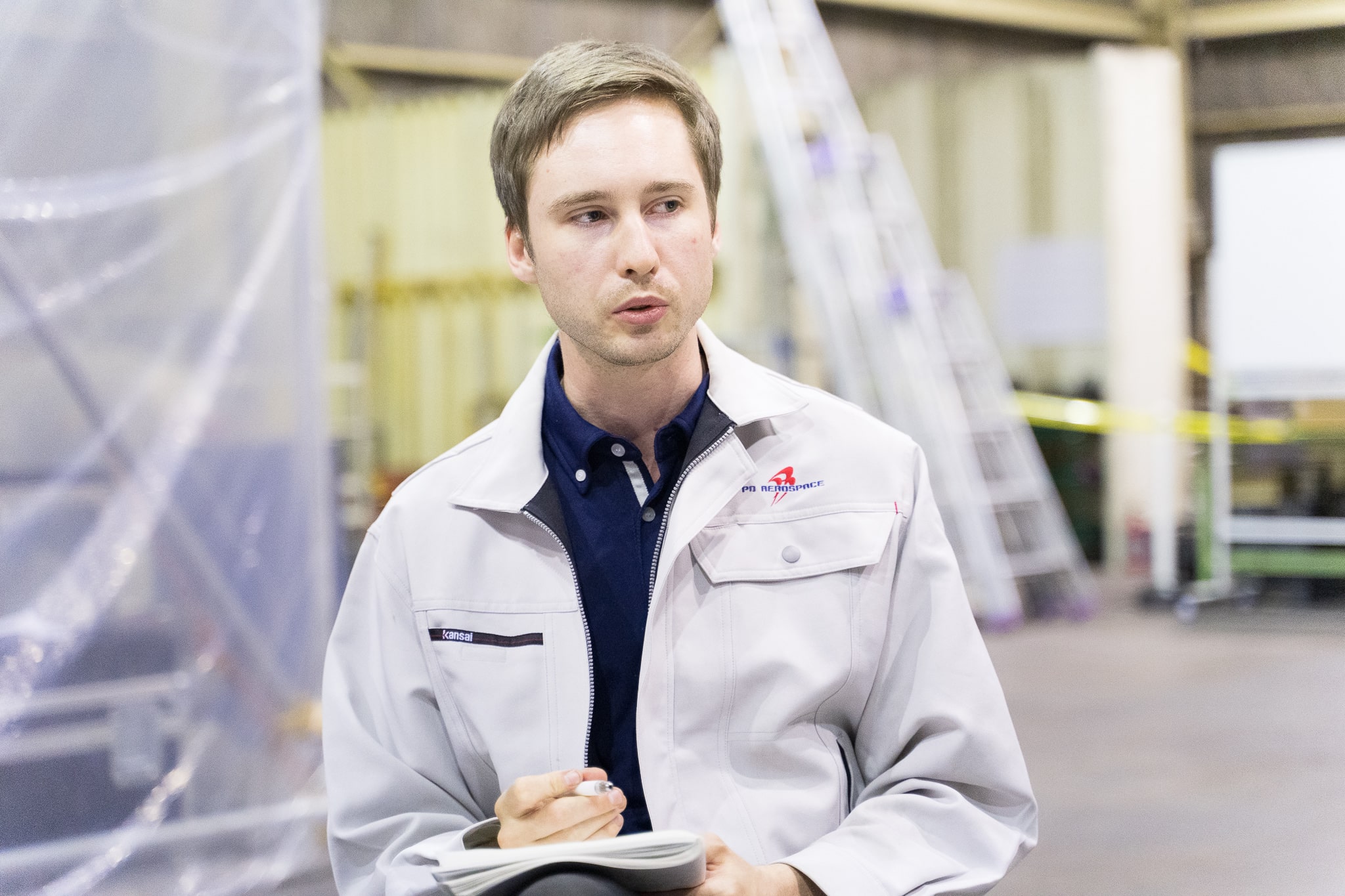 Foreign staff round-table talk「Why did you come to PD AeroSpace ...